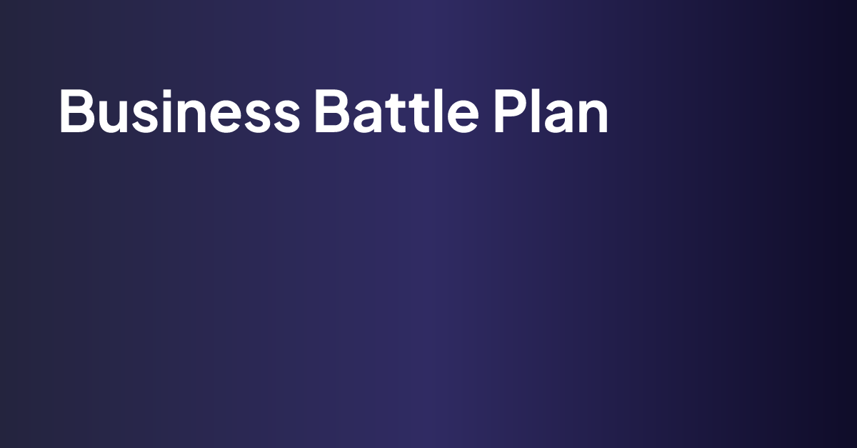 Business Battle Plan